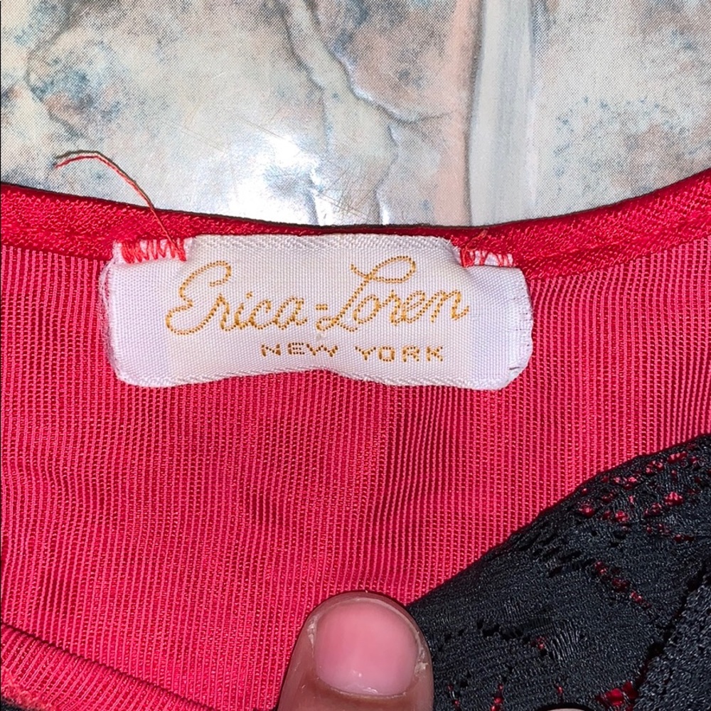 ( Vintage) Erica Loren- Red Night Gown - Gem